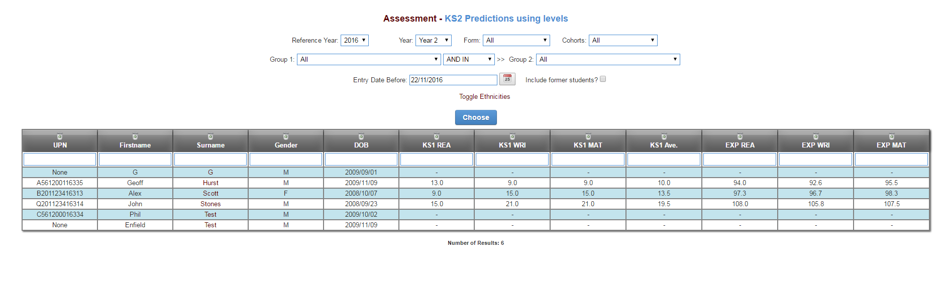Report on Key Stage 2 Statutory Assessments – ScholarPack