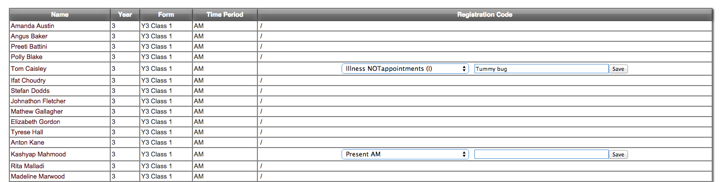 View Register Notes – ScholarPack