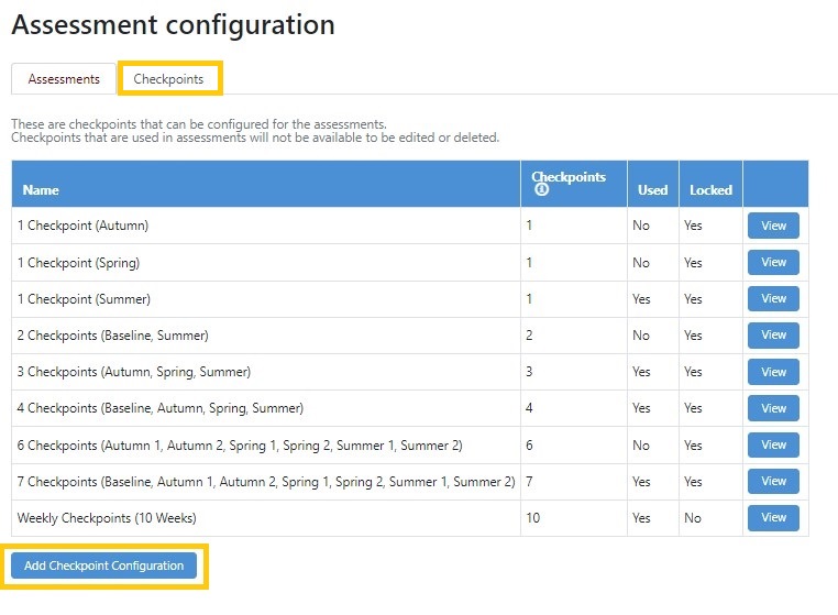 Can we add more checkpoint assessment points – ScholarPack