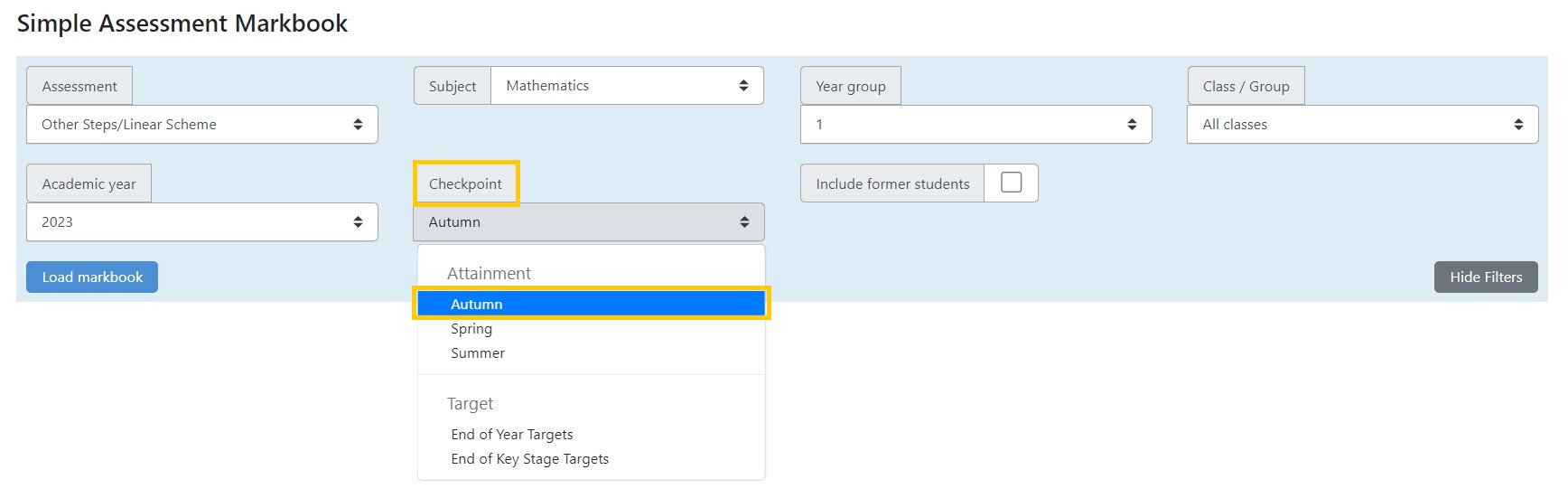 Can we add more checkpoint assessment points – ScholarPack